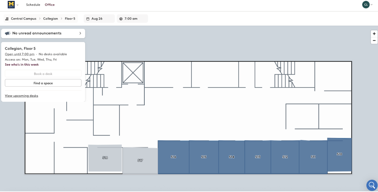 UMSI Building Use Guide: Collegian | Leinweber Computer Science and ...